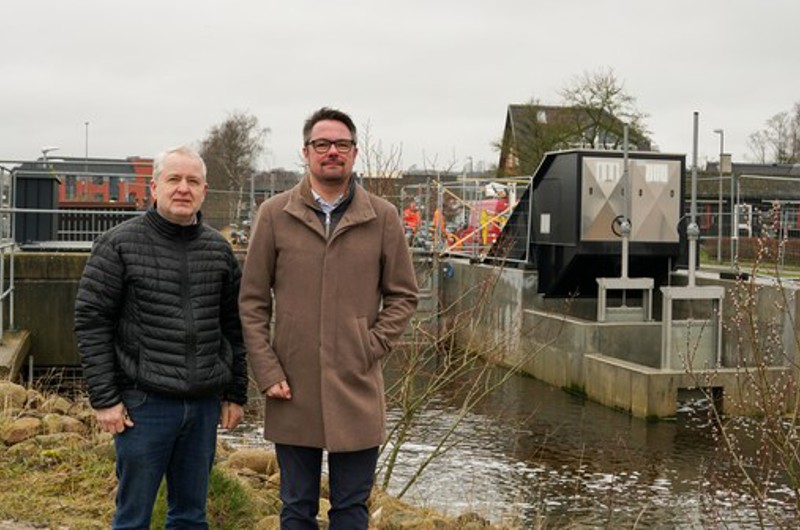 Fiskevenlig sluse skærmer landets laveste bymidte | Mariagerfjord Kommune